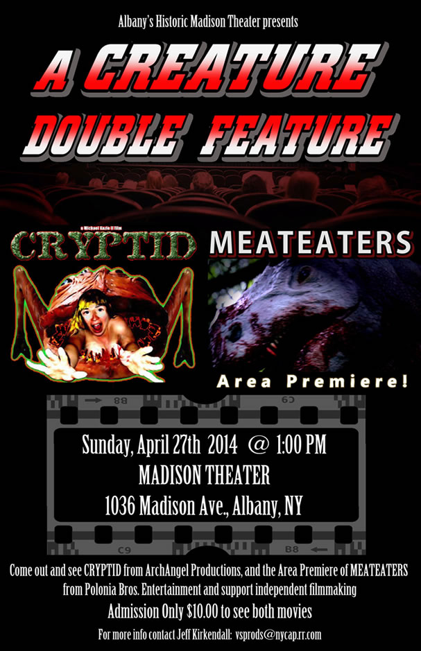 A Creature Double-Feature at The Madison Theater on April 27th